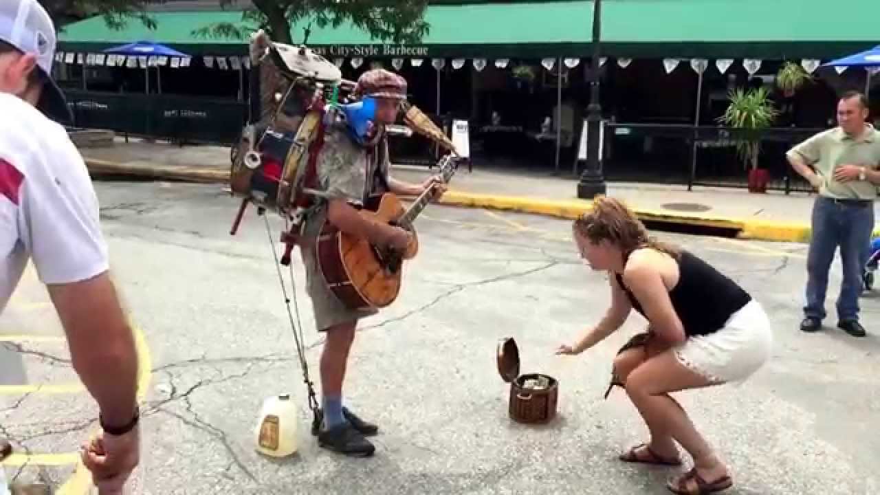 One Man Band - Street Performer - Kansas City, MO - YouTube