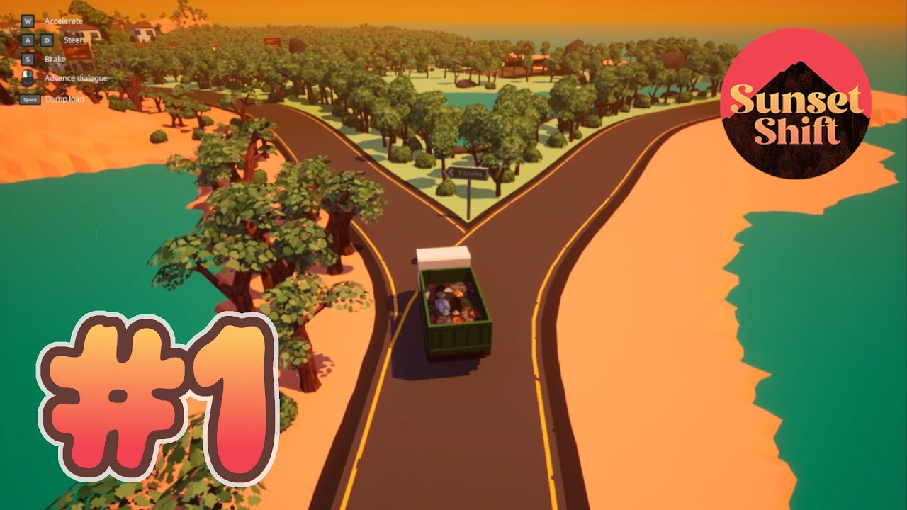 のんびりゴミ収集ゲー【Sunset Shift】#1 - YouTube