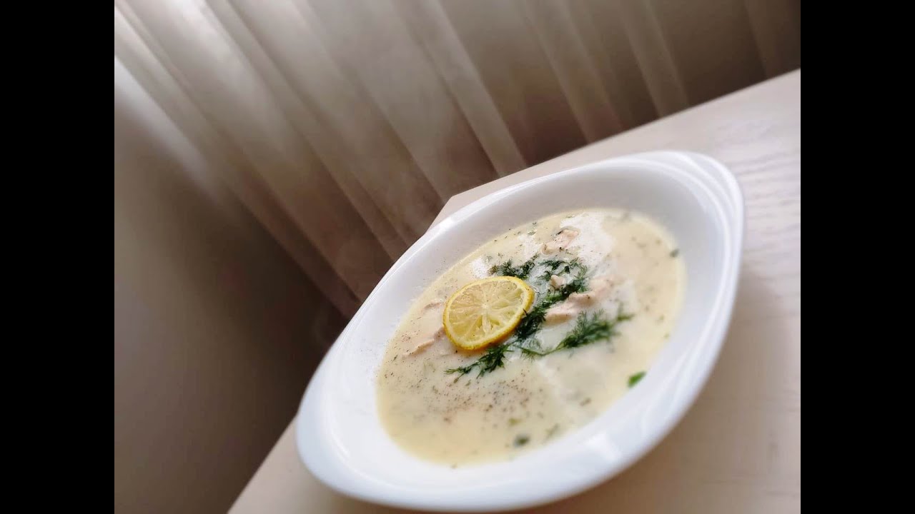 SUPE PULE E PRERE ME VEZE DHE LIMON -Chicken soup with lemon and egg ...