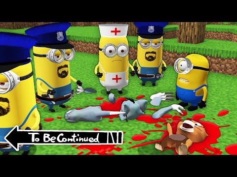 WHAT HAPPENED TO TOM and JERRY INVESTIGATION in MINECRAFT ! Scary Minion vs Minions - Coffin Meme