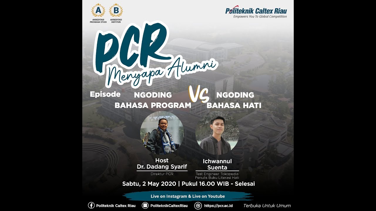 PCR Menyapa Alumni: Ngoding Bahasa Program vs Ngoding Bahasa Hati - YouTube
