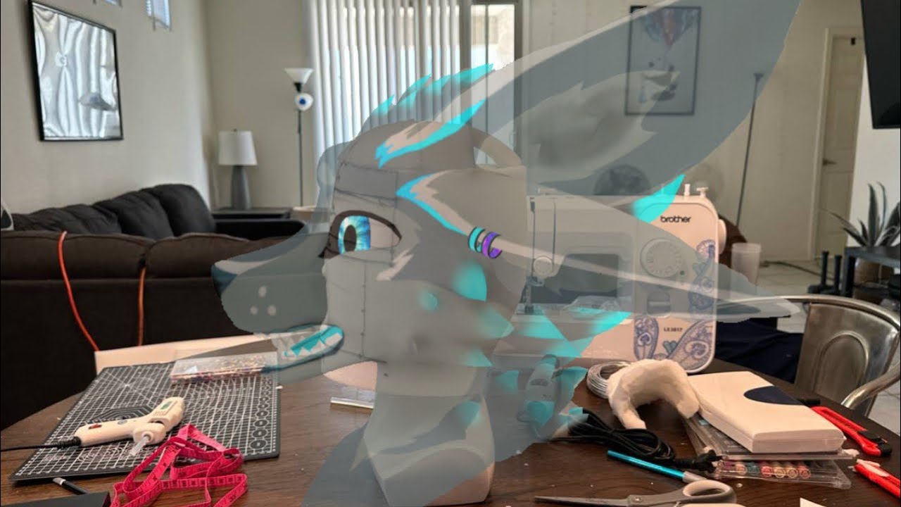 Fursuit head base build! #furries #fursuit #fursuitmaker #fursuitmaking ...