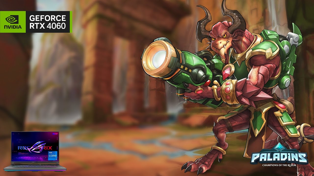 Paladins: ASUS Rog Strix G16 - RTX 4060 8GB (2K Maximum Graphics) - YouTube
