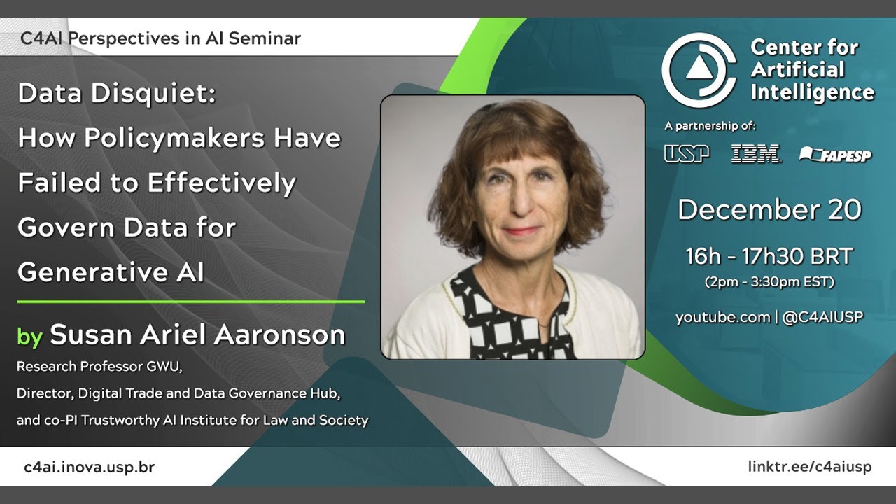 Perspectives in AI seminar of the C4AI - Susan Ariel Aaronson - YouTube