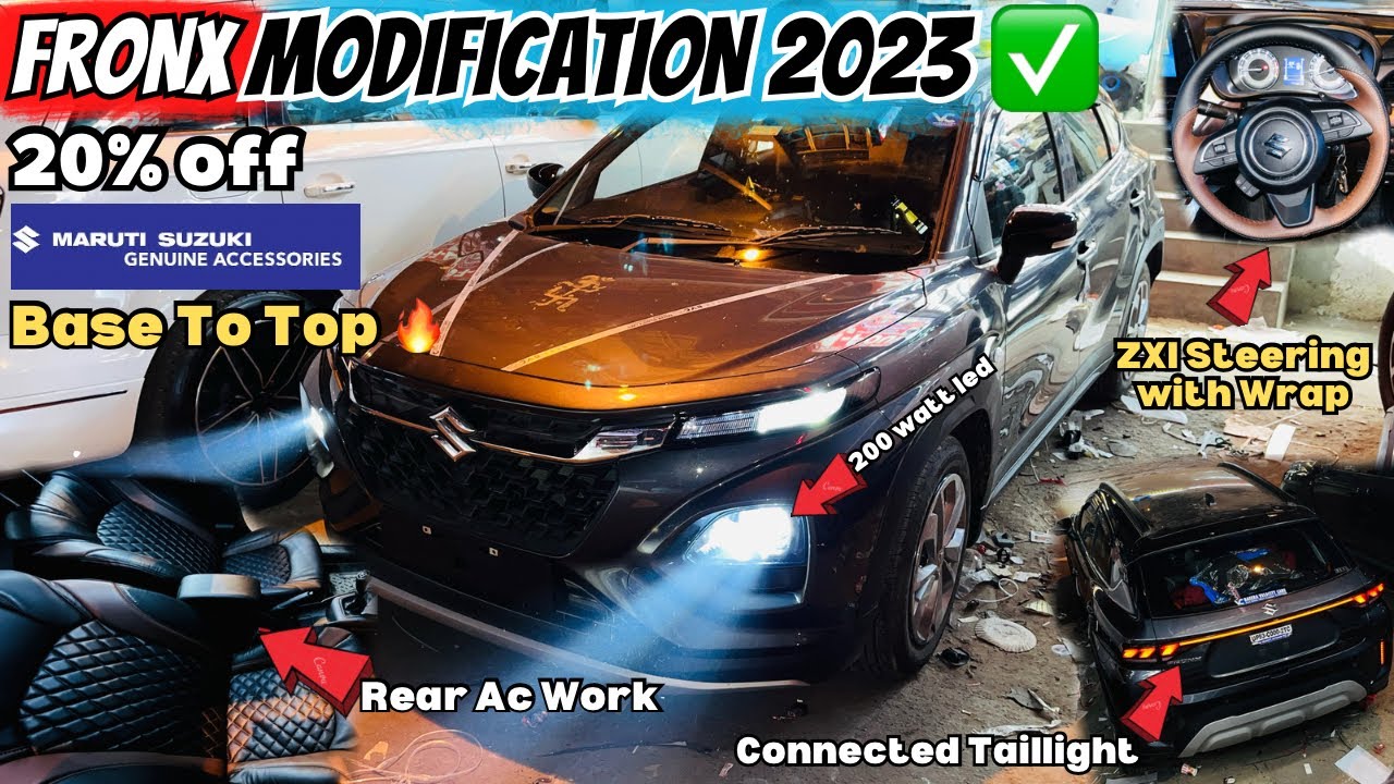 MARUTI SUZUKI FRONX GENUINE ACCESSORIES WITH PRICE 🔥MARUTI FRONX ...