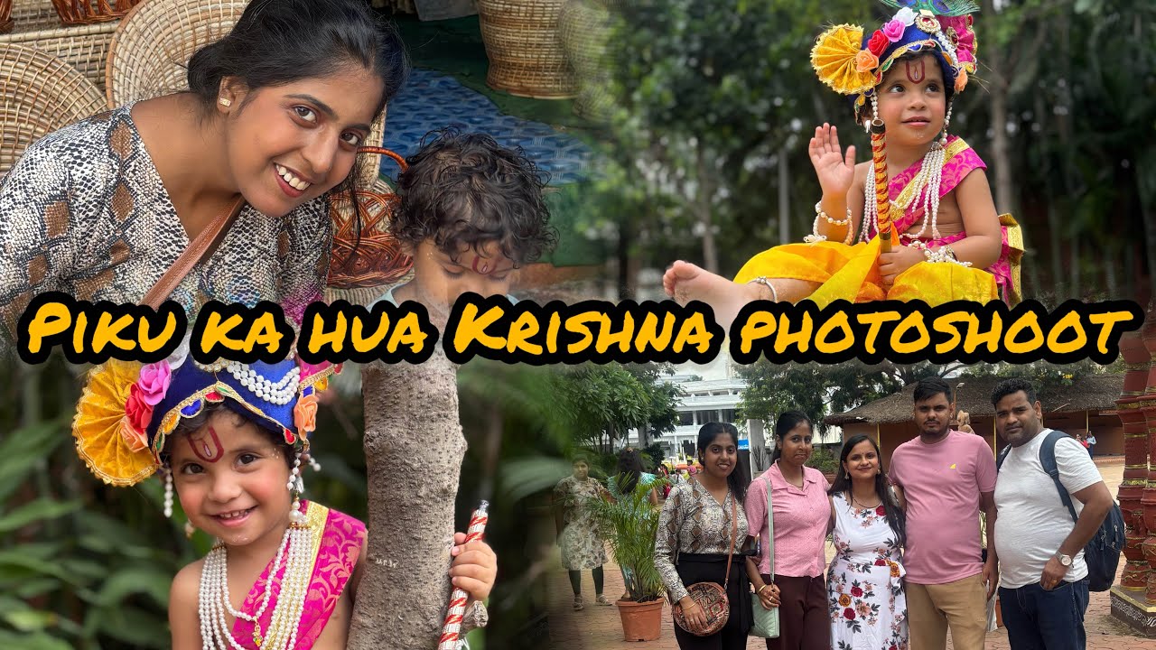 Piku ka hua krishna photoshoot 🙏🏻💖 | the mansi dairies - YouTube