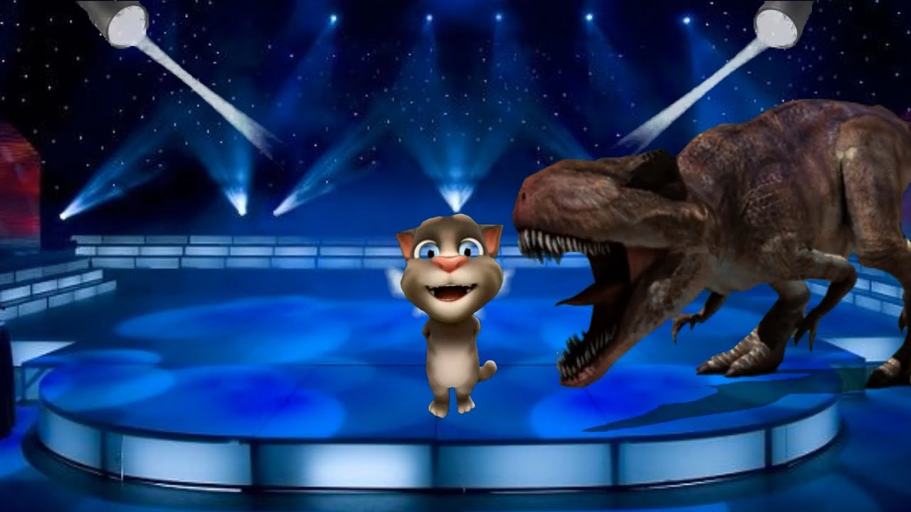 Talking Tom 2 vs Dinosaur tyrannosaurus T Rex Shorts FULL Episodes ...