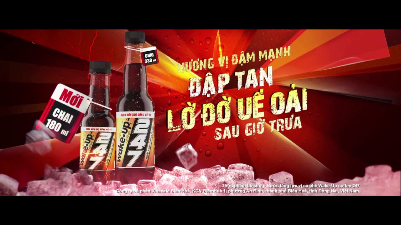 WAKE-UP 247 | Chai 180ml mới - Đập tan lờ đờ uể oải sau giờ trưa - YouTube