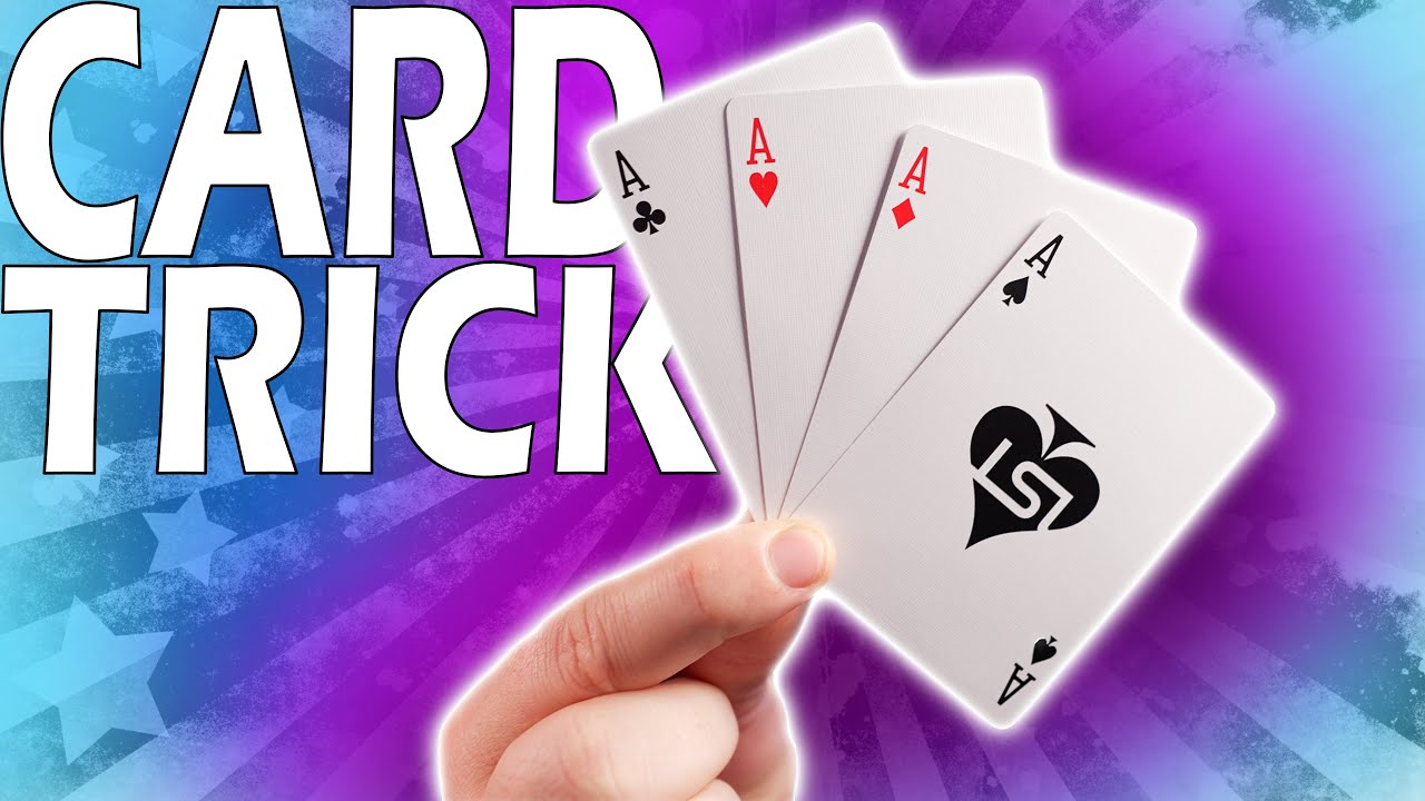 LEARN An EASY Card Trick In Five Minutes 4 Ace Card Trick Tutorial ...