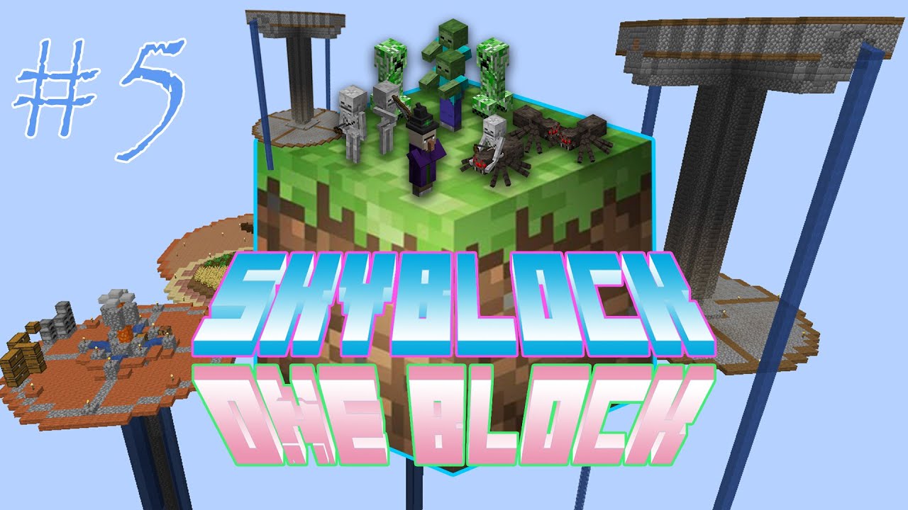 Minecraft SkyBlock But Only One Block #5 | Build Mods Grinder - YouTube
