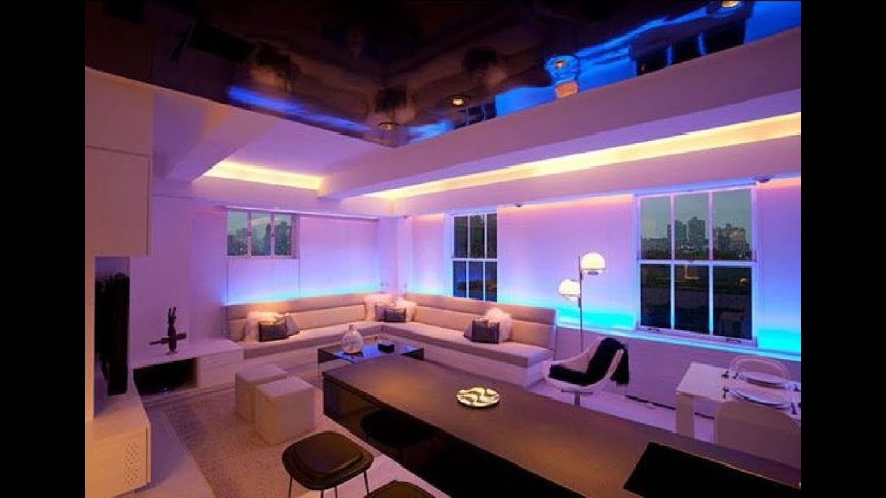 RGB LED House Interior - YouTube