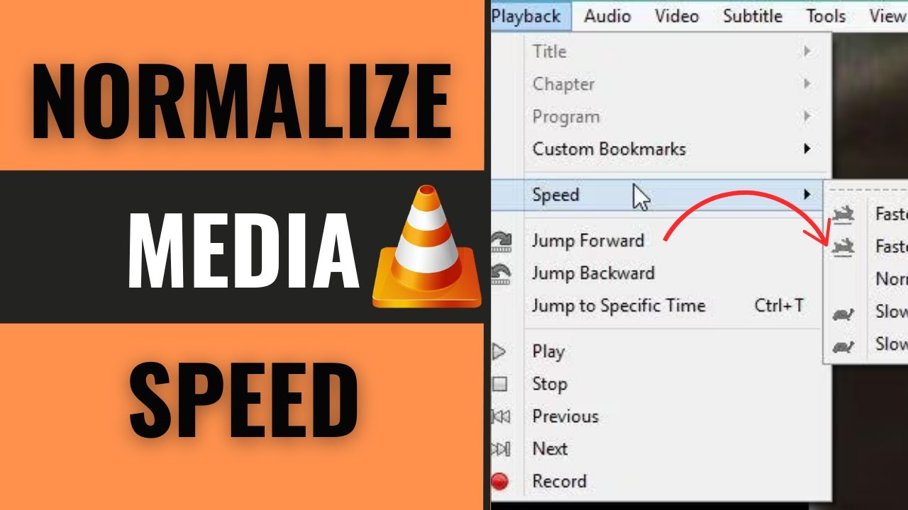 How to Normalize VLC Media Player Speed - YouTube