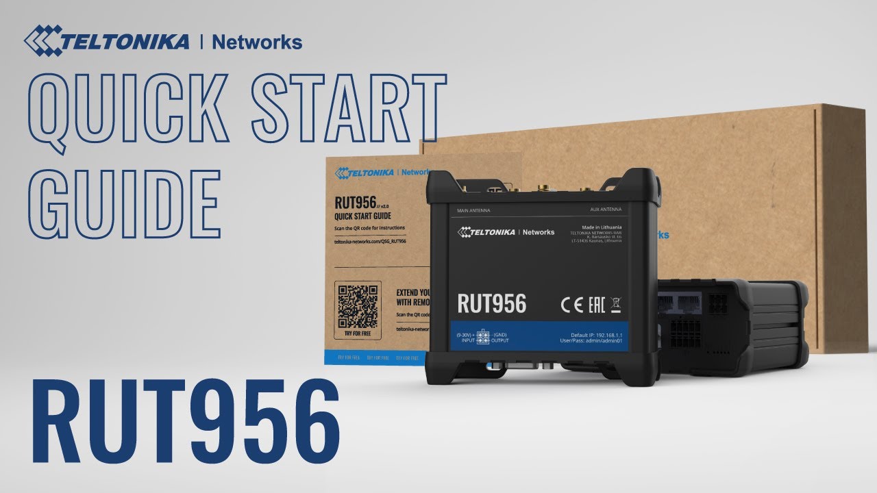 RUT956 Industrial Cellular Router Quick Start Guide | Teltonika ...