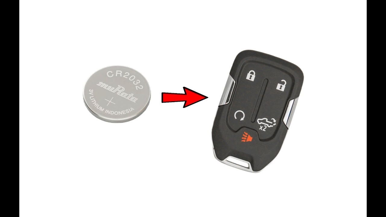 How to replace the battery on a GM smart remote - YouTube
