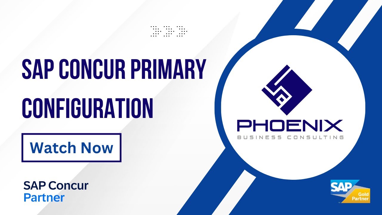 SAP Concur Primary Configuration Webinar - YouTube