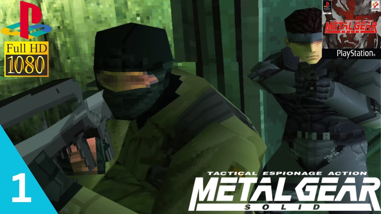 (PS1) Metal Gear Solid 1 - Normal Gameplay Playthrough Part 1 HD 1080p ...