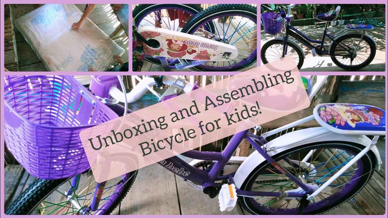 unboxing and assembling bicycle for kids from shopee - YouTube