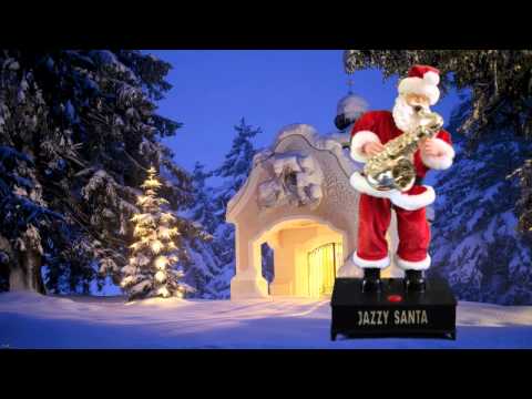 Papai Noel Saxofonista Dançando - Santa Claus Saxophonist Dancing — By: Blonski