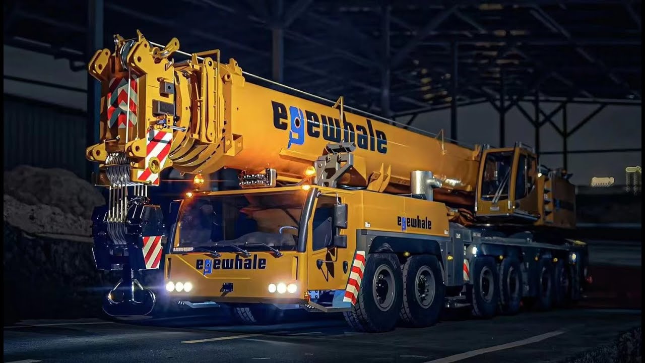UDIRC Eyewhale L1350 RC Mobile Crane Truck Scale 1:14 - YouTube