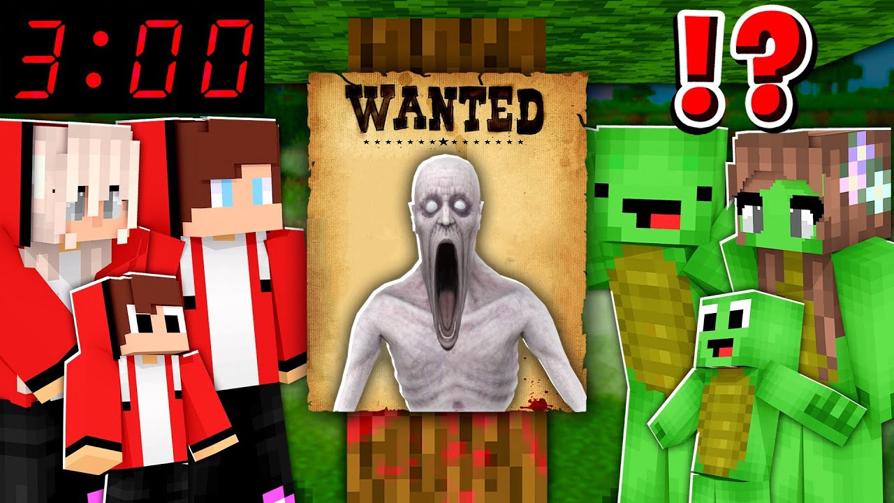 SCP-096.EXE is WANTED by JJ and Mikey Family At Night in Minecraft ...
