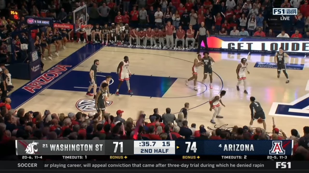 Washington State CLUTCH 4 point play leads to upset win vs #4 Arizona ...