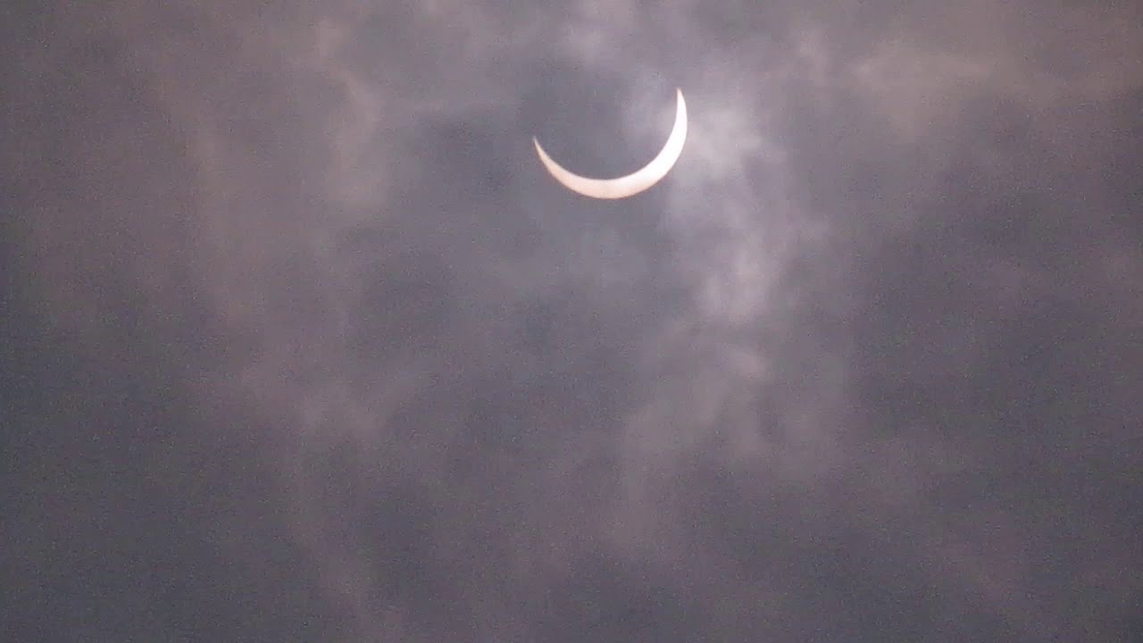 Solar Eclipse from nepal bhairahava live - YouTube