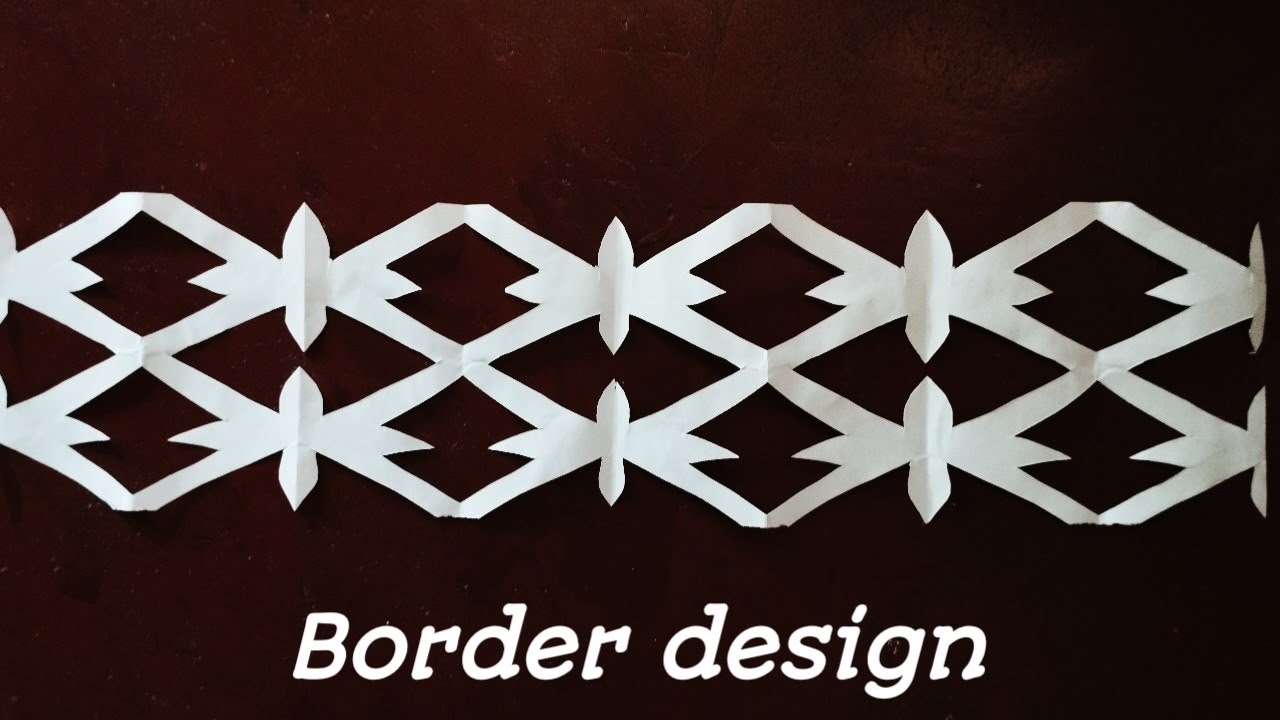 Paper border cutting / border design for decoration/bulletin board ...