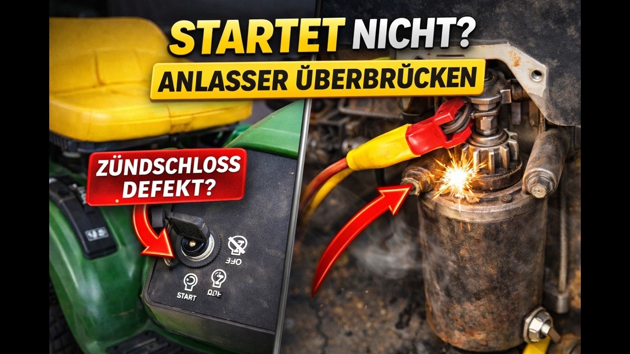 Rasentraktor Ohne Anlasser Starten