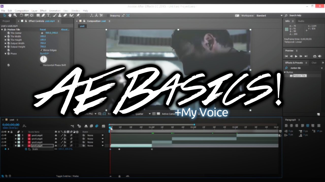 AFTER EFFECTS | The Basics - YouTube