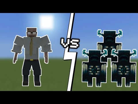 Senator Armstrong VS Warden 3x - Minecraft Mob Battle - YouTube