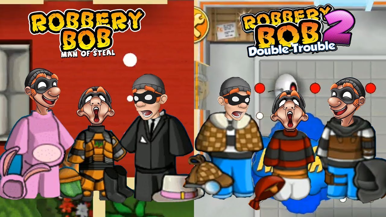Robbery Bob vs Robbery Bob 2 Use All Costumes Part 17 - YouTube