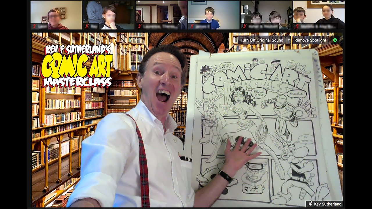 Kev F's Comic Art Masterclass Online - YouTube