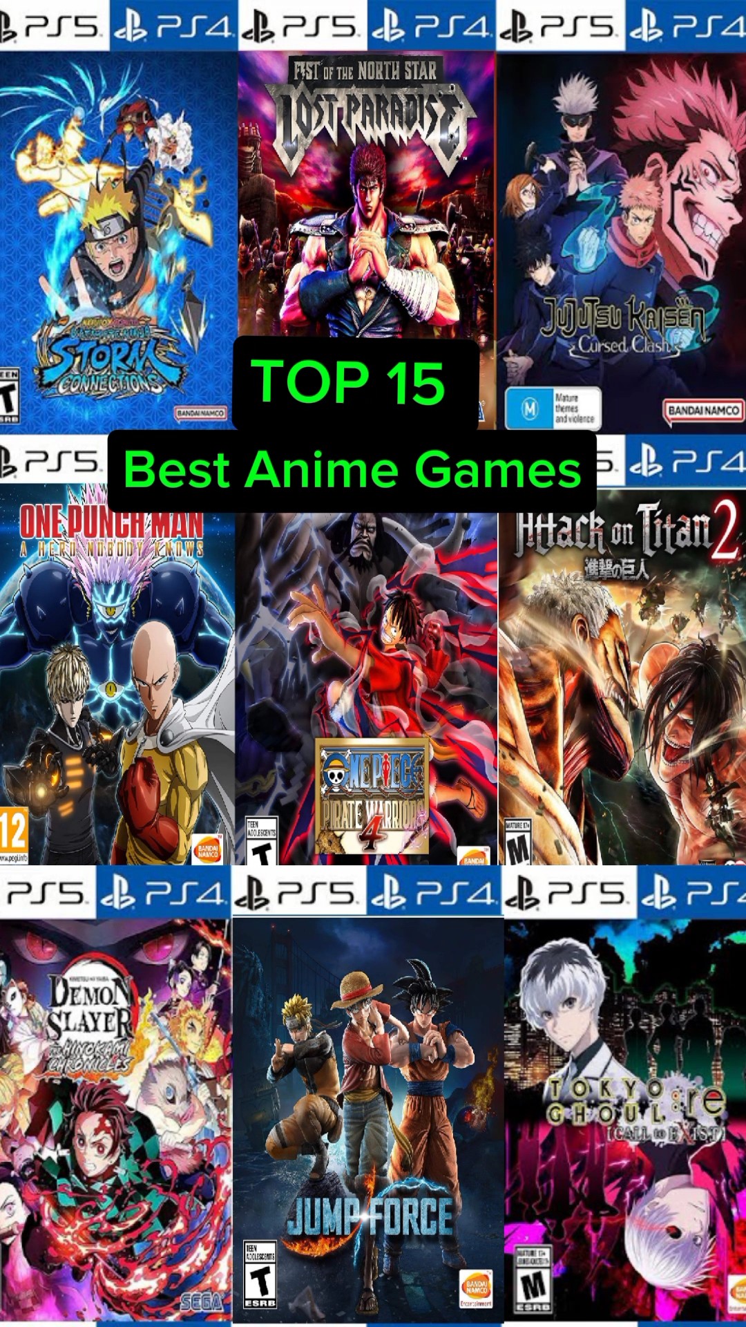 Top 15 Best PS4 PS5 Anime Games Anime Games For PS4 PS5