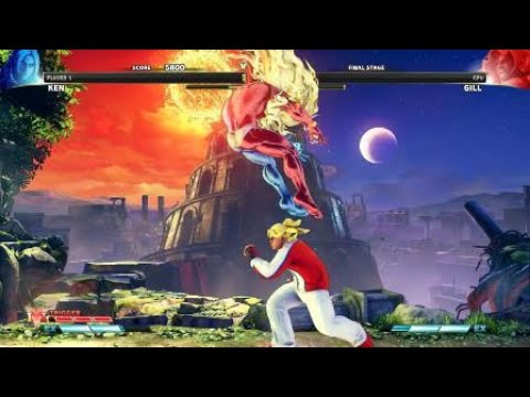 STREET FIGHTER V - KO GILL In SFIII Arcade Mode! - YouTube