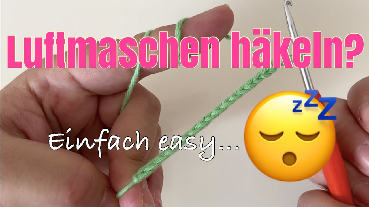 Luftmaschen häkeln für Anfänger 👍 - YouTube