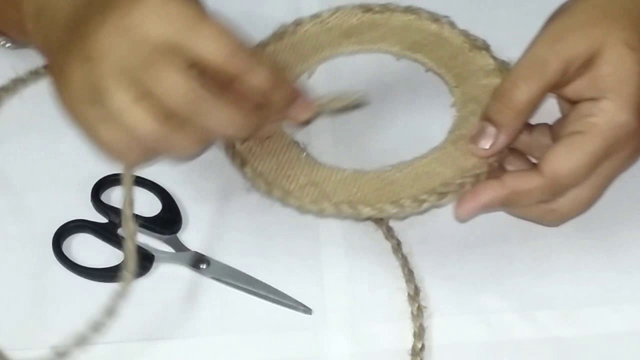 Awesome wall decor making with Jute rope /woolen wall decor / jute ...