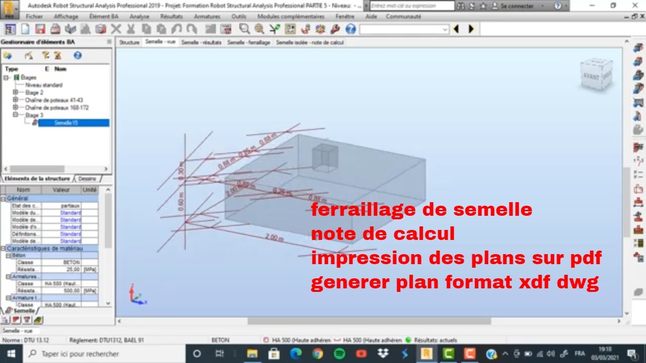 FORMATION ROBOT STRUCTURAL ANALYSIS PROFESSIONAL PARTIE 5 - YouTube