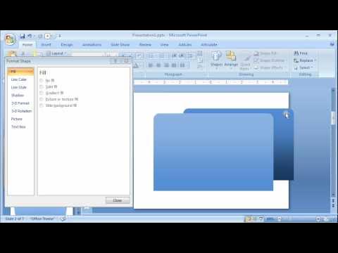 How to create a folder graphic in PowerPoint - YouTube