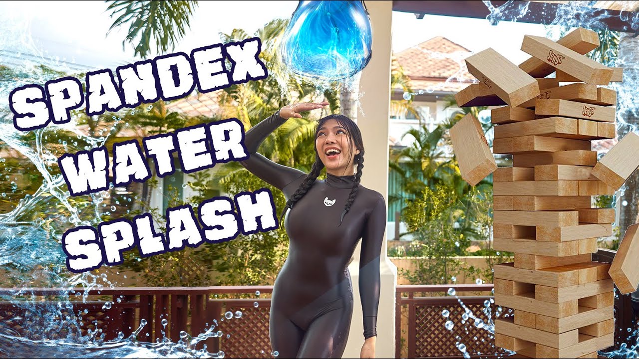 Pool Olympics Pt. 2 - Spandex Catsuit Water Splash & Wood Game ...