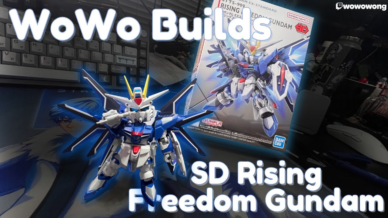 WoWoBuilds - Rising Freedom SD Gundam Model Kit - Twitch Vod - YouTube