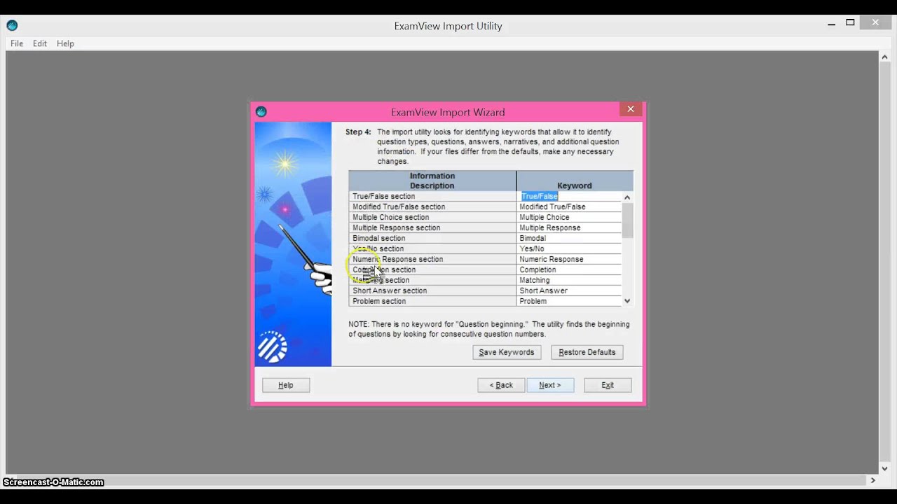 Importing a TestGen Question Bank into ExamView - YouTube