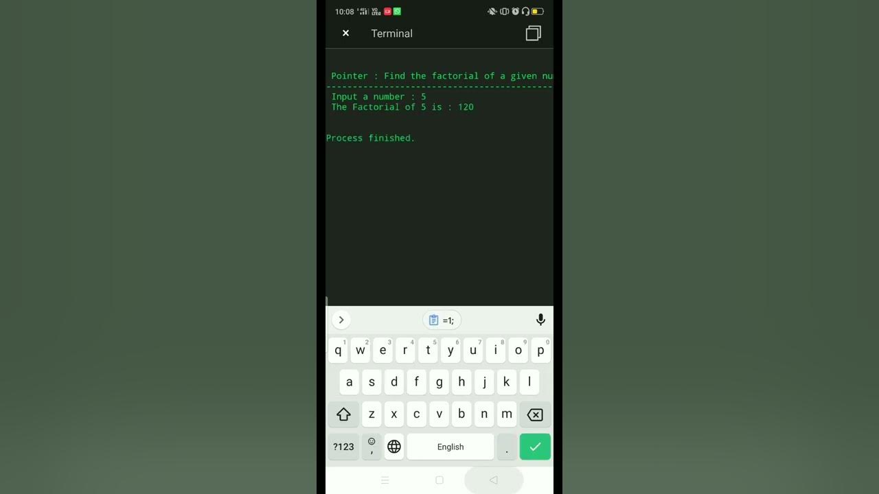 Write a program in C to find the factorial of a given number using ...