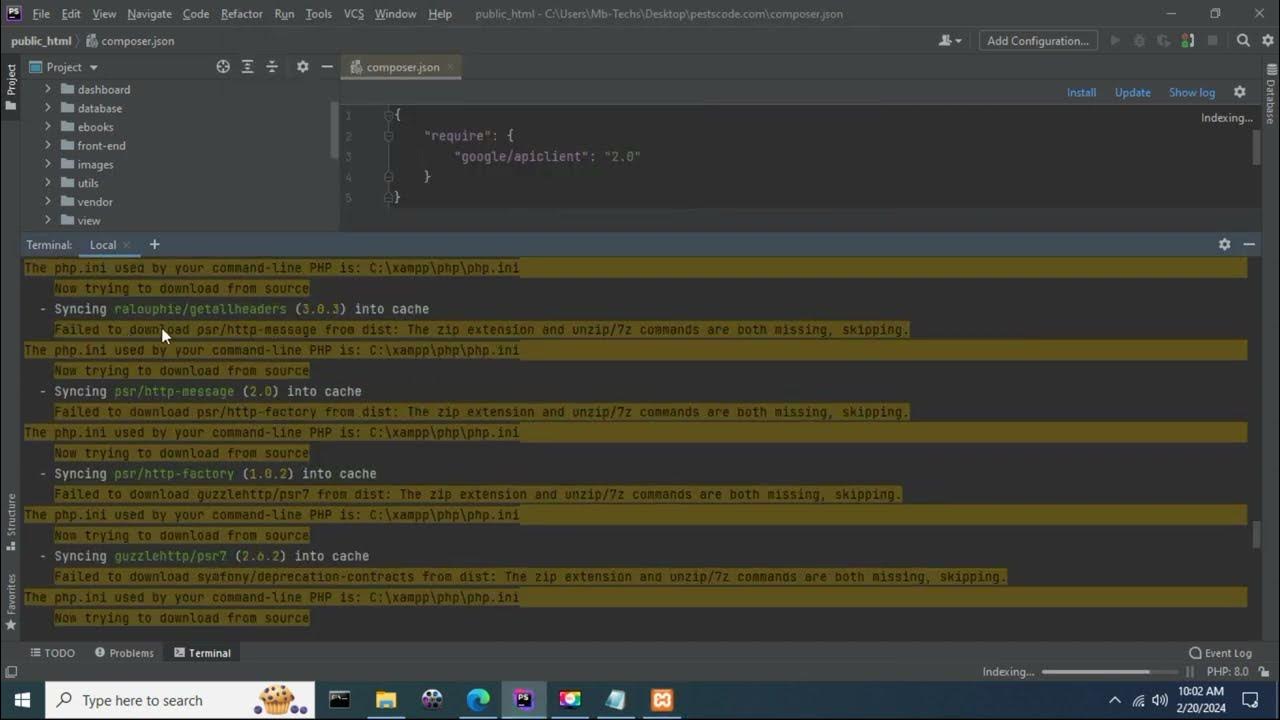 The zip extension and unzip/7z commands are both missing, skipping - YouTube