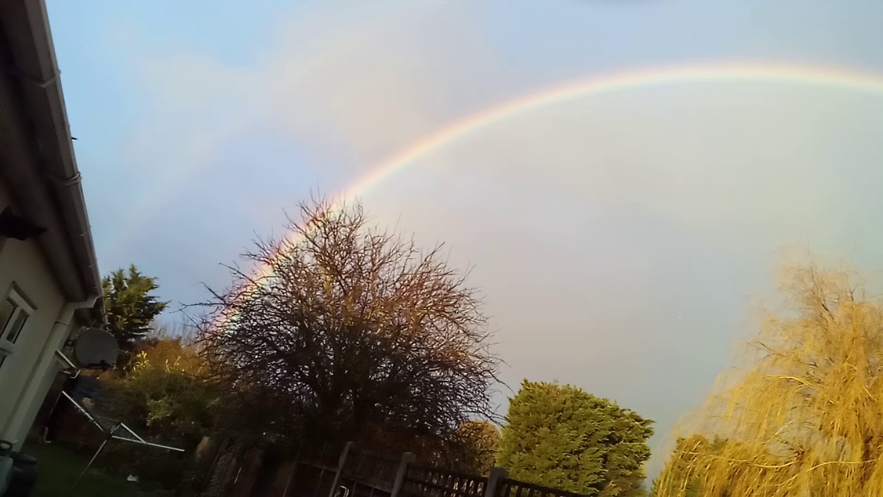 Strongest Rainbow I have ever seen. - YouTube
