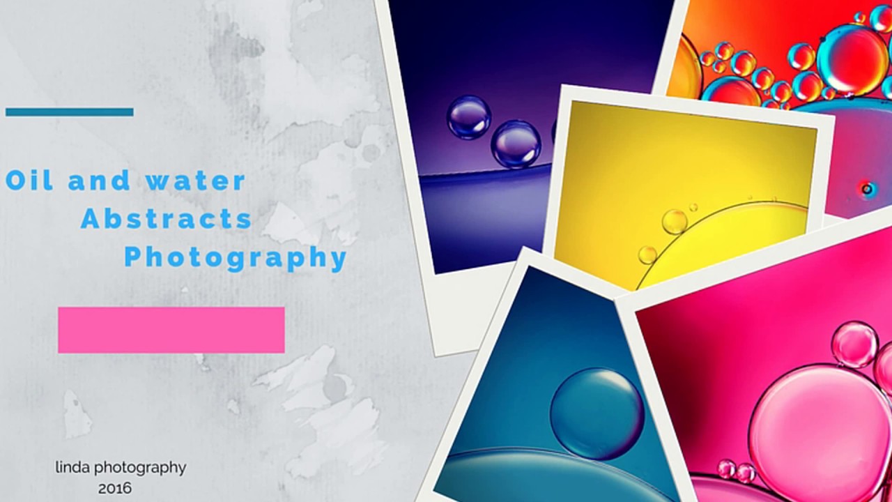 Oil and Water Abstract Photography - YouTube