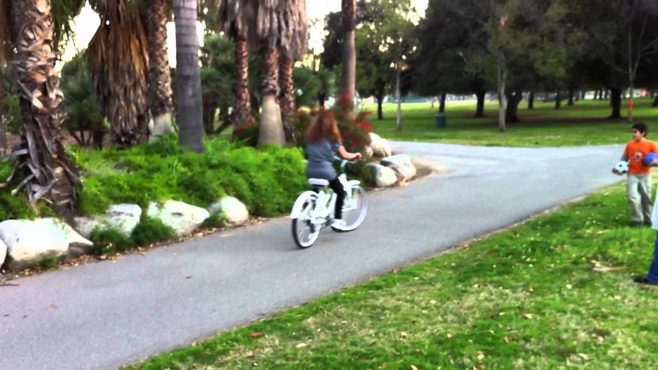 Maya rides a bike! - YouTube