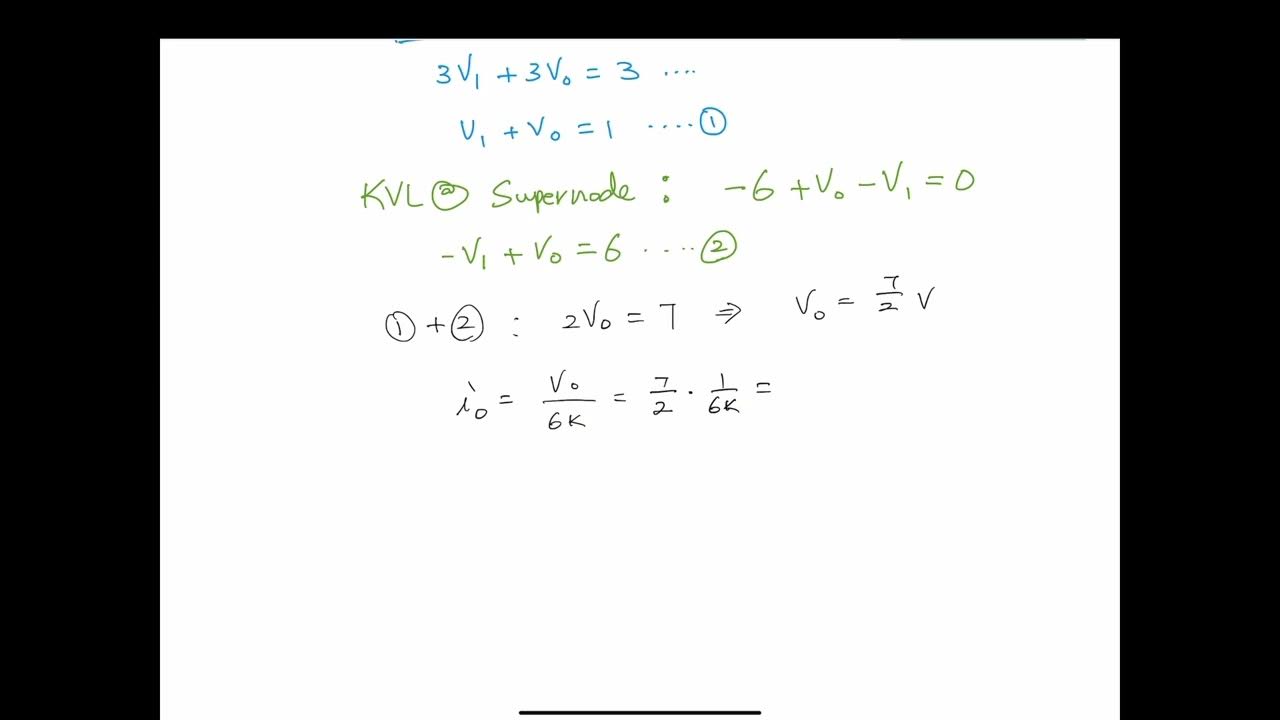 Circuit Analysis - Chapter 3 Nodal and Loop Analysis Techniques - YouTube
