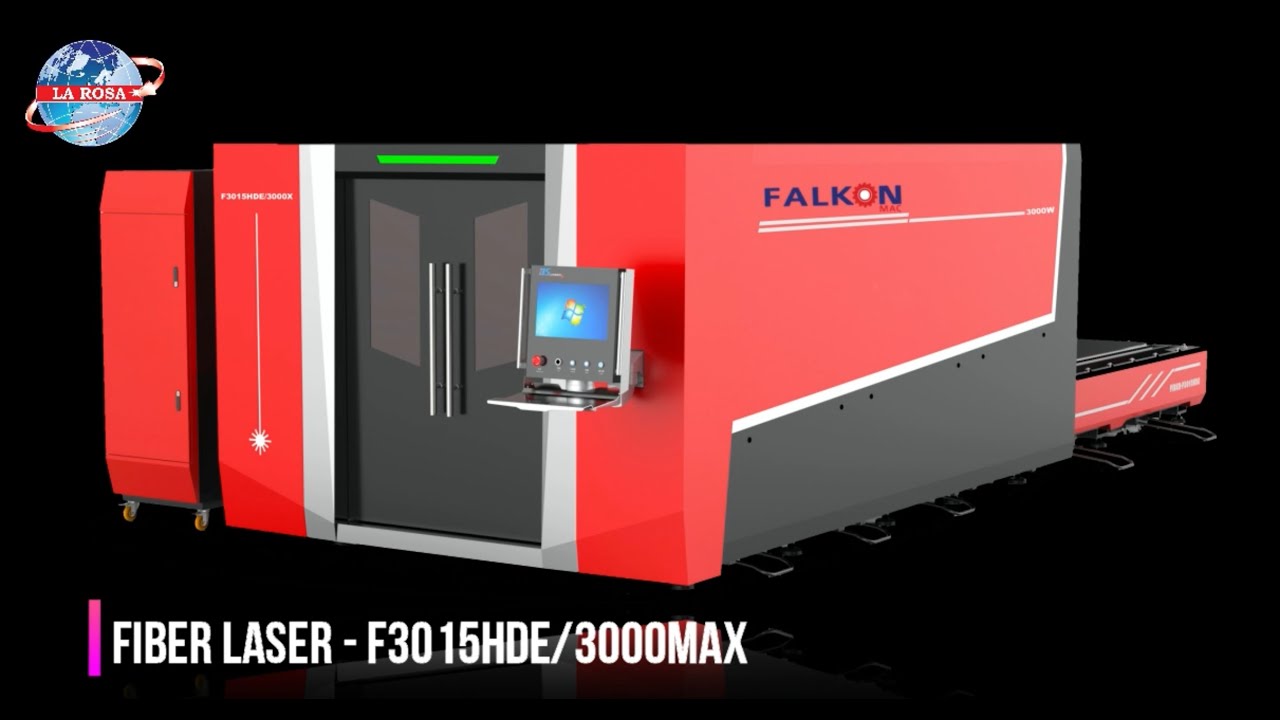 Fiber Laser 3kw with shuttle table - YouTube