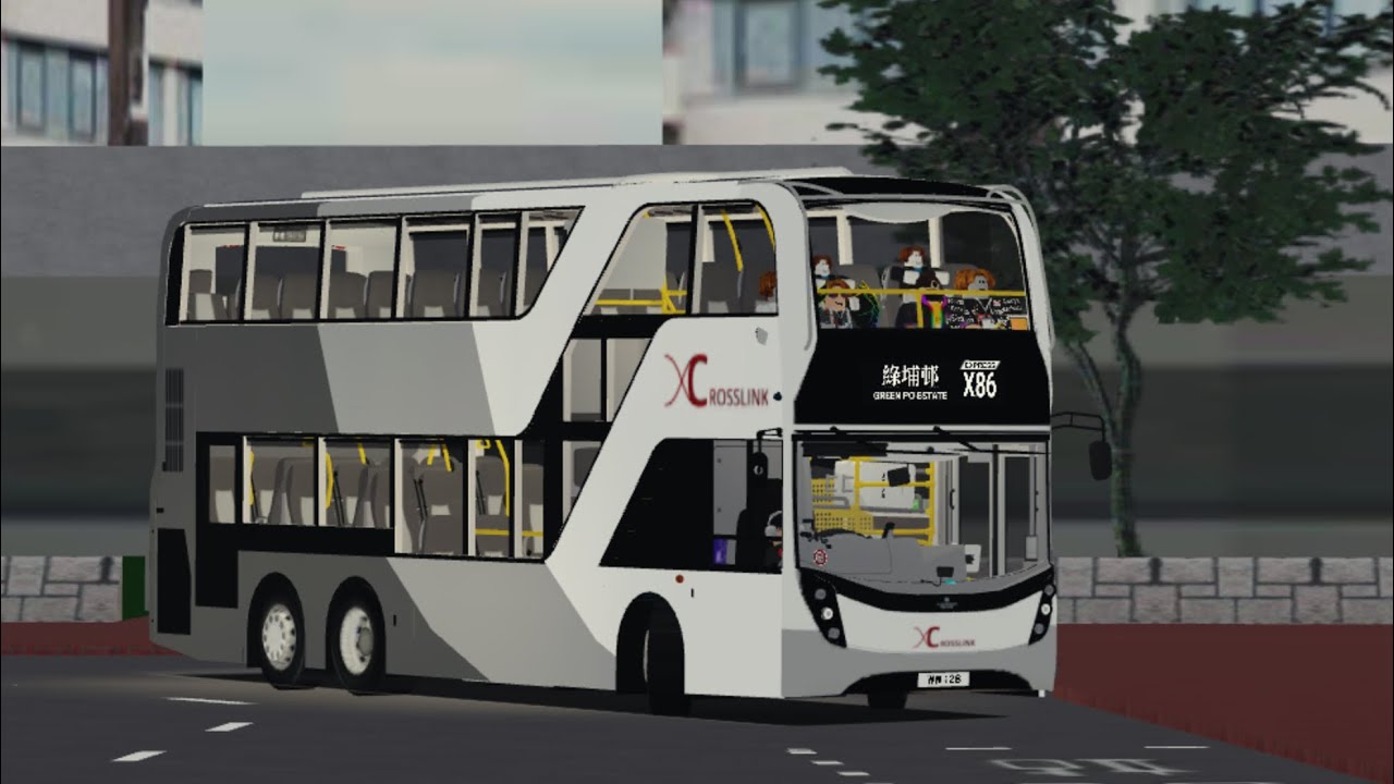 #Roblox乘車日記 Ep.27】Admin Bus】德里鎮CrossLink X86(布達里站→綠埔邨)(ft. @xh_8812 ...