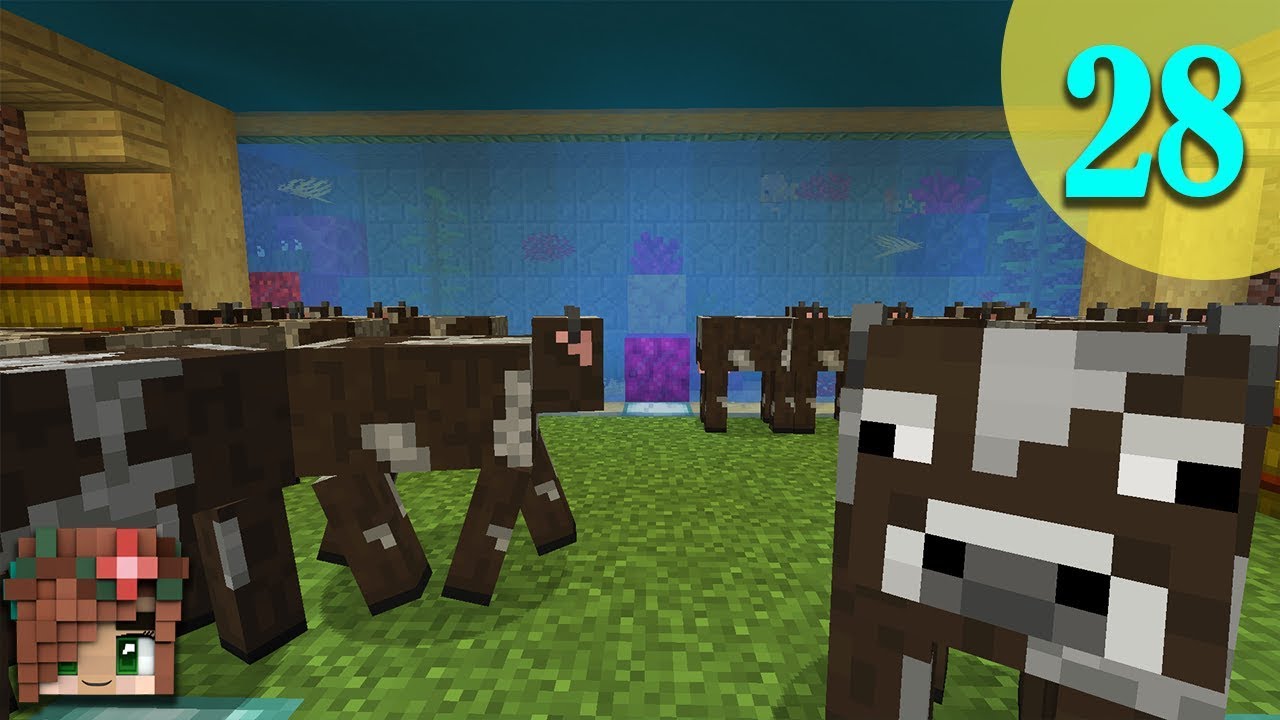 An Aquarium for our Cows! | Vanilla Minecraft 1.13 Let's Build [Episode ...